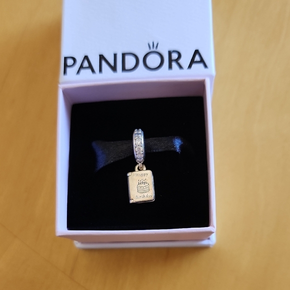 Pandora | Jewelry | Pandora Gold Happy Birthday Charm | Poshmark